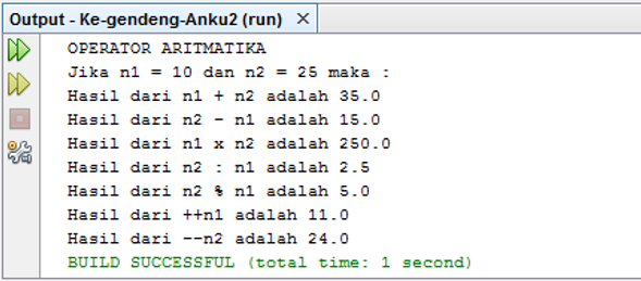 Cara Dan Fungsi Operator Pada Java - Ke-gendeng-Anku