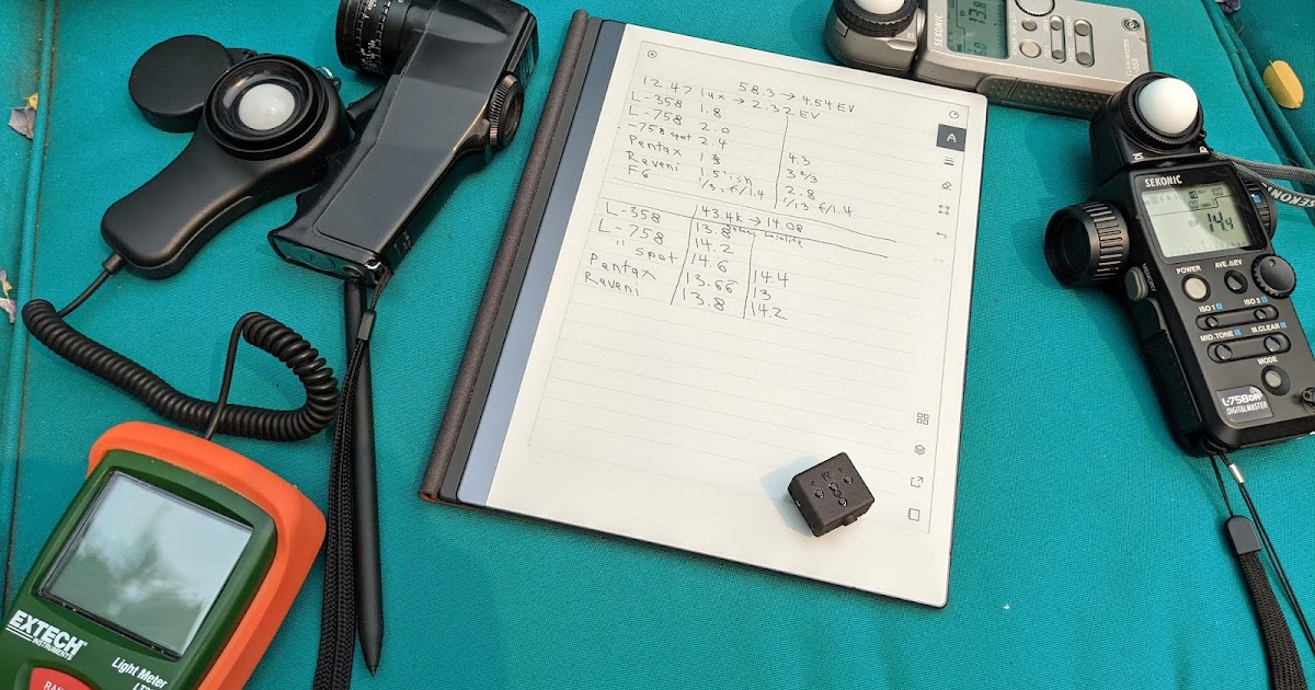 H.E.C. Geek: Light meter calibration