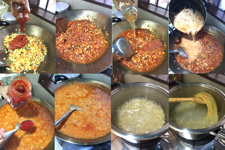 Coco's Sweet Tooth ......The Furry Bakers: 素豆腐意大利面 Vegetarian Spaghetti ...