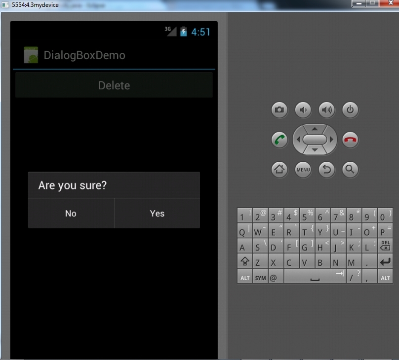 Android Hub 4 You The Free Android Programming Tutorial Alert Dialog Box Or Confirmation Box