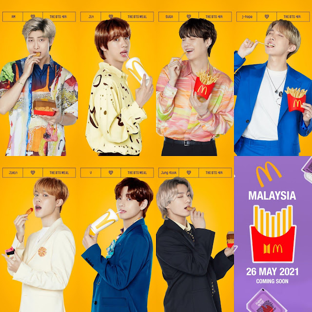 7 Foto Kad Ahli BTS x McDonald's Meal Set