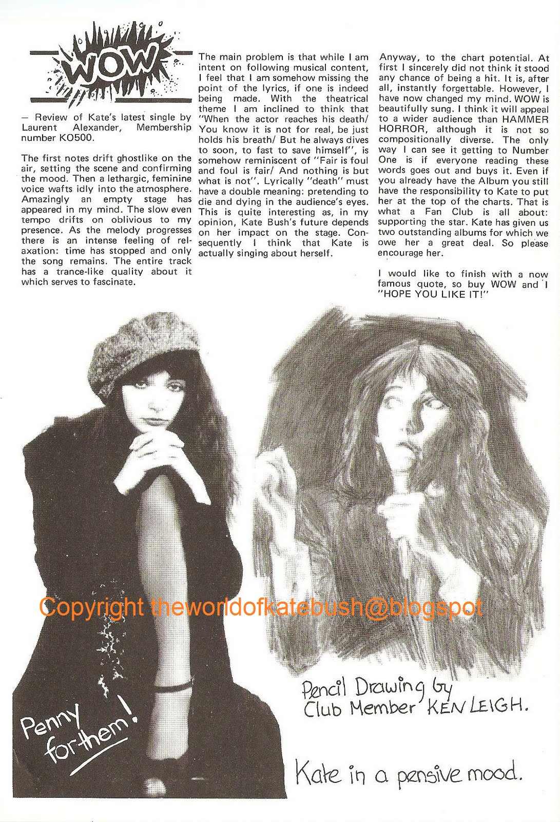 THE WORLD OF KATE BUSH: The Kate Bush Club