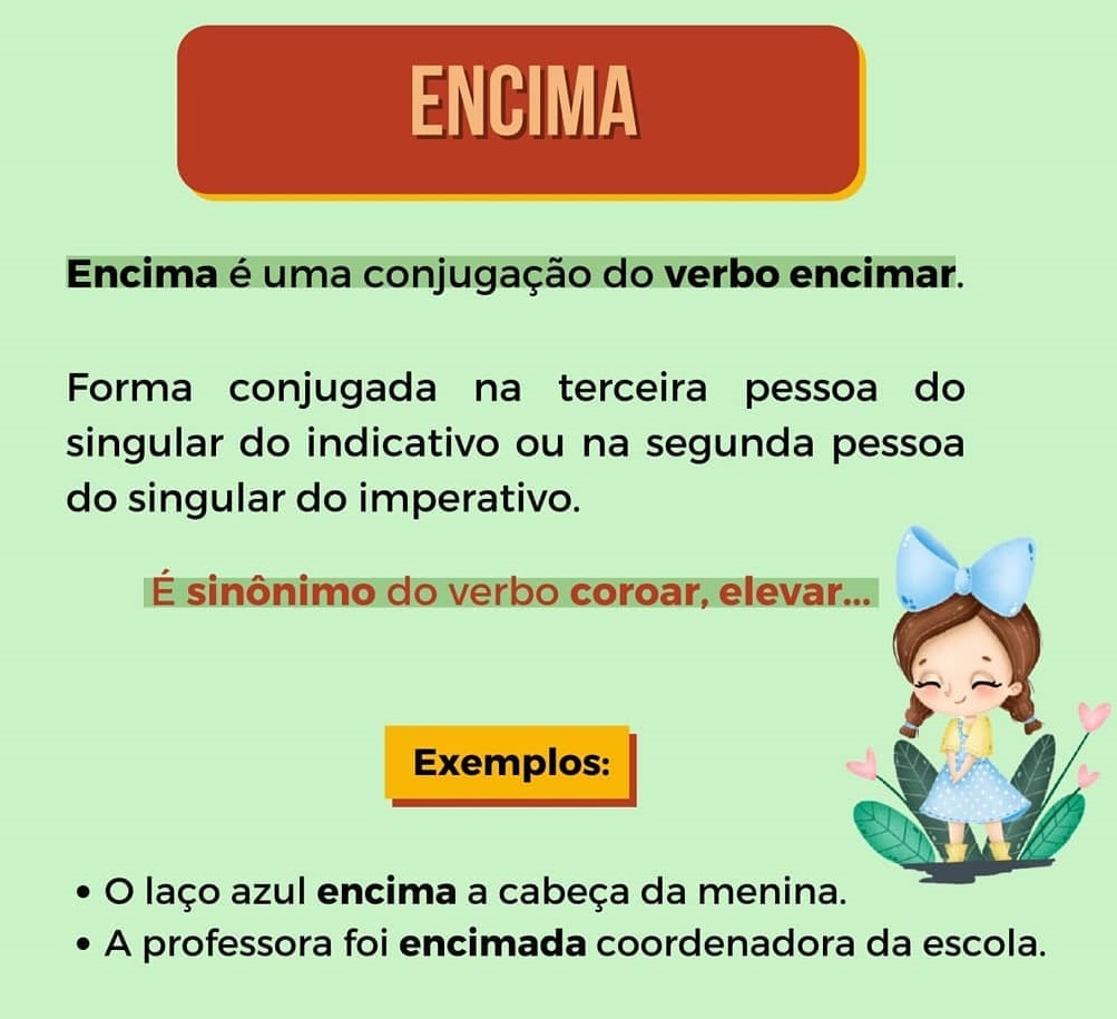 LINHAS ECLÉTICAS: Dicas de Língua Portuguesa: Em cima X Encima
