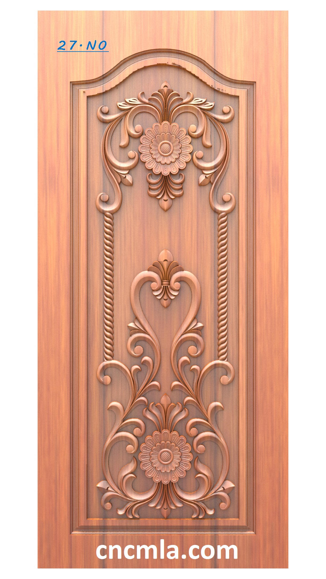 Wooden Door Design 27 3D Door Design Artcam Reliefe or STL Vector File ...