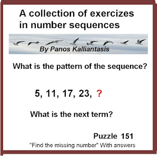 Brain teasers and puzzles: What is the pattern of the sequence?