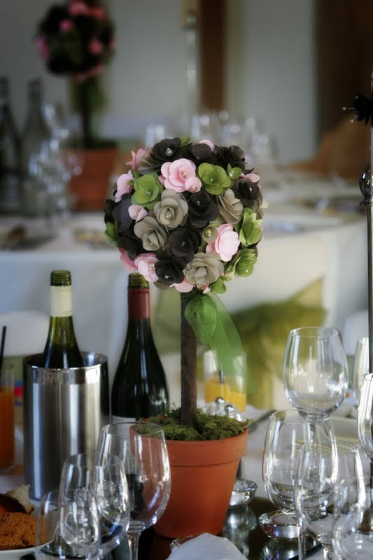 CRAFTY RED: Stampin' Up! Table Decorations Fancy Flower Punch