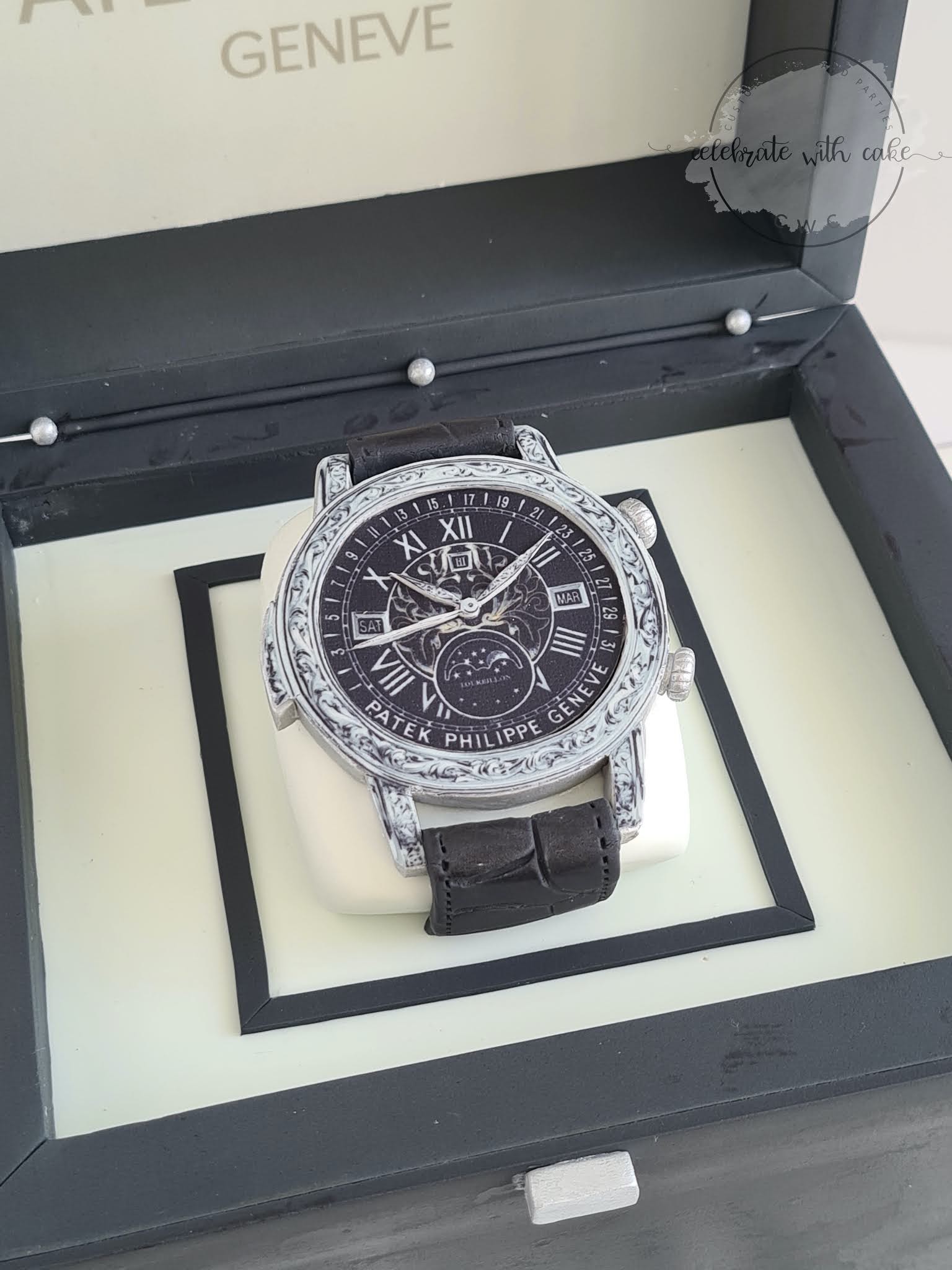 Celebrate with Cake!: 3D sculpted Patek Philippe Watch Box Cake