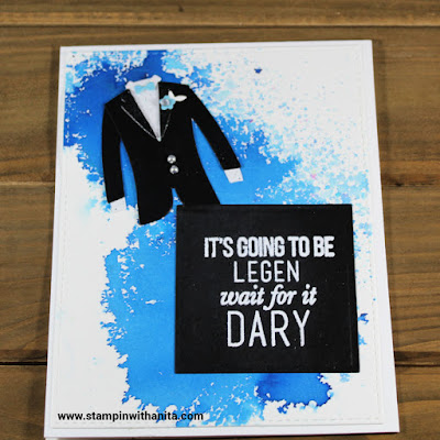 Color Throwdown #595 for Bridesmaid-Groomsman Card - Stampin with Anita