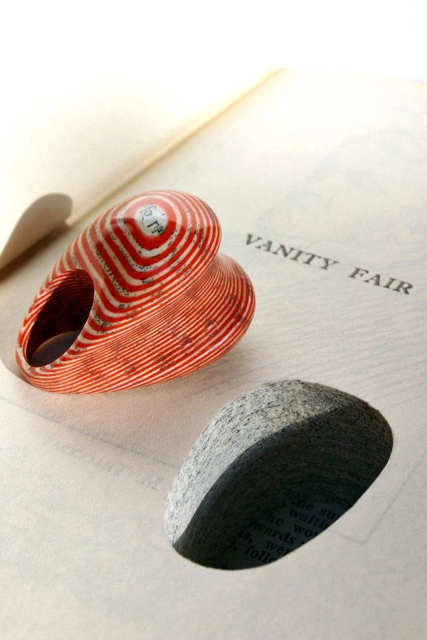 Layered Paper Jewelry by Littlefly Literary Jewels