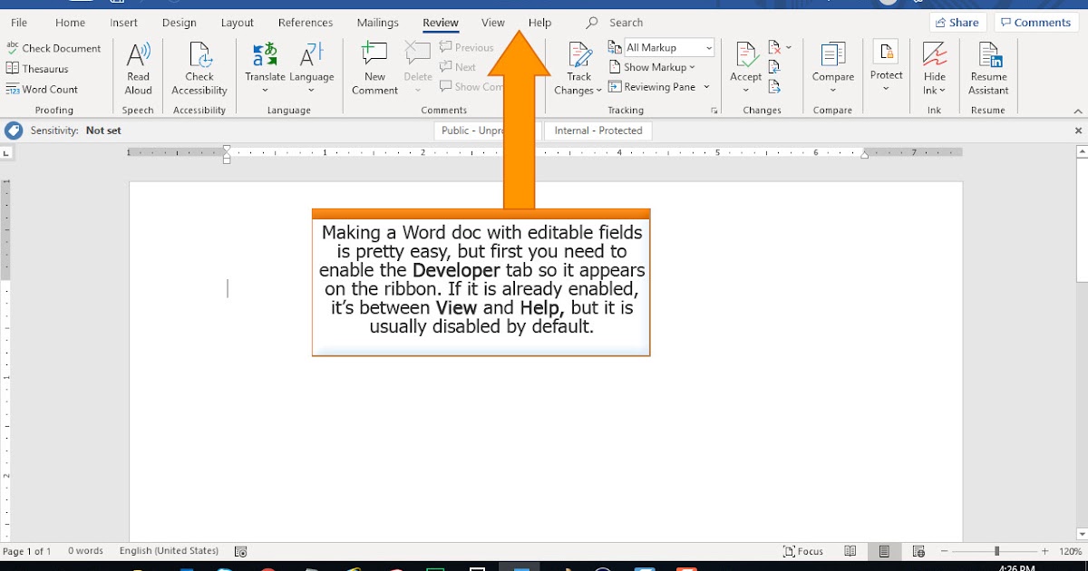 Creating a Word doc with Checkboxes or Drop-Down Lists