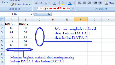 Pengantar Fungsi dan Rumus MIN pada Excel - LingkaranDunia