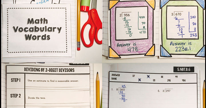 Kelly McCown: IMN Activities for Dividing Whole Numbers {Grade 5}