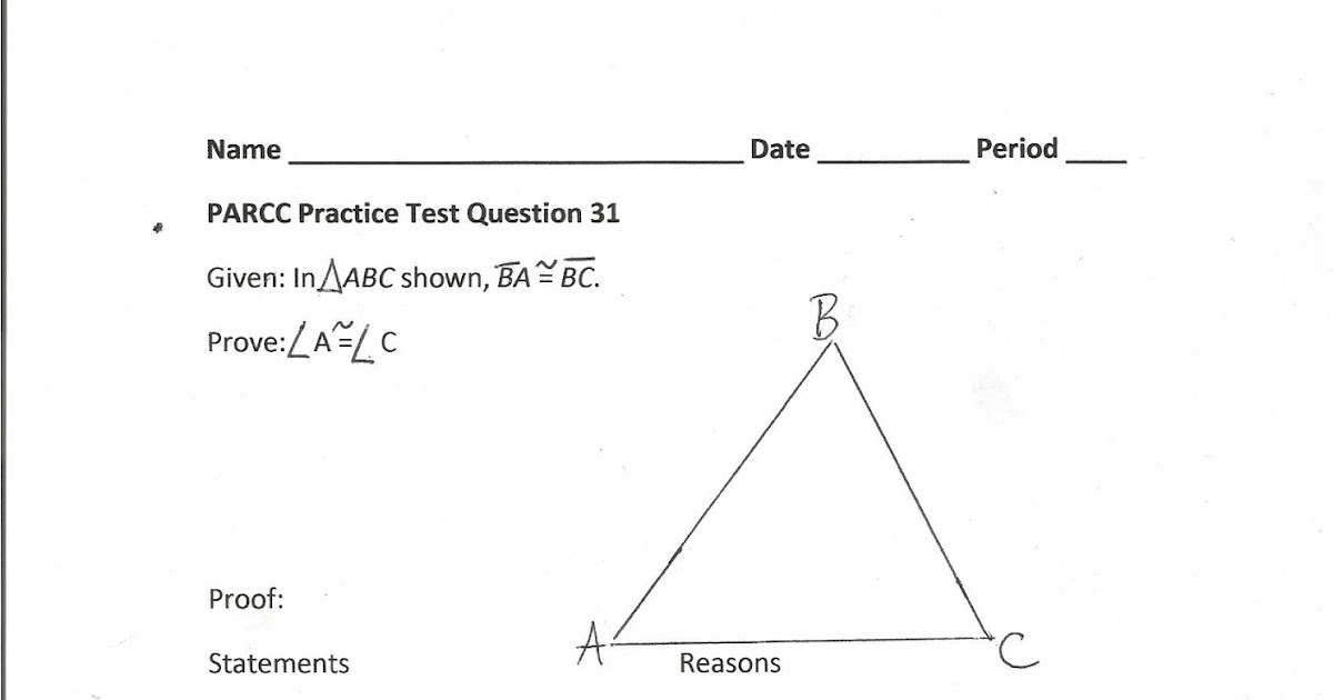 Geometry, Common Core Style: PARCC Practice Test Question 31 (Day 174)