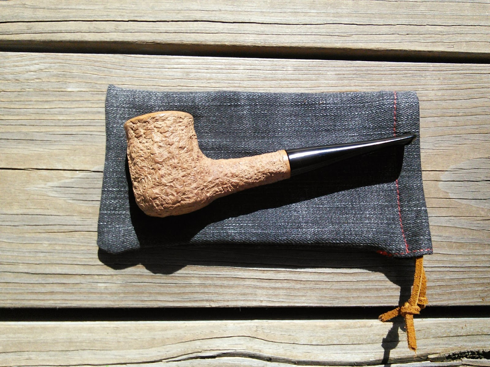 Rex Walden Pipes: Handmade Briar Natural Rusticated Straight Billiard ...