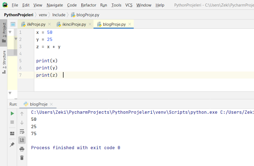2- İlk Uygulama (Python)
