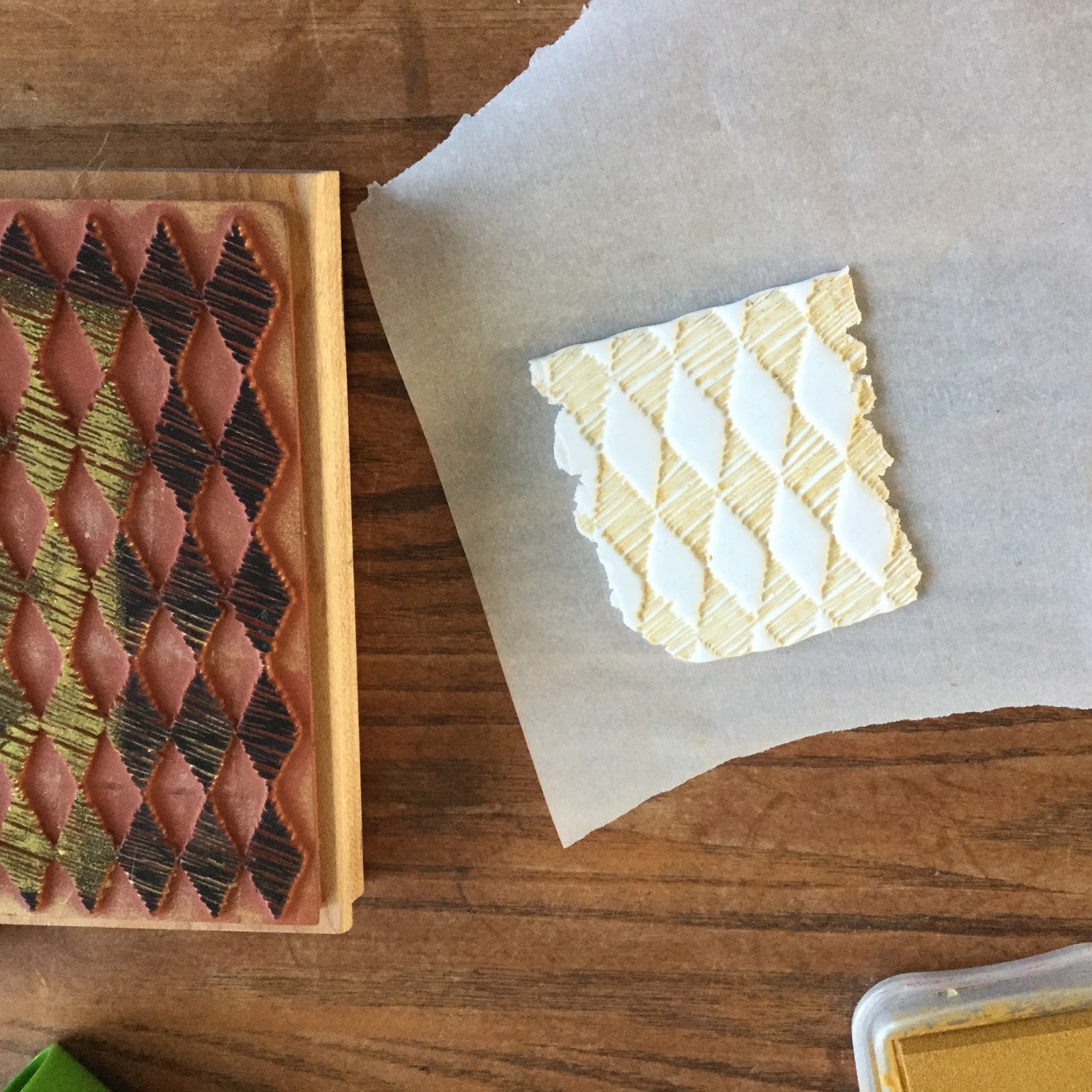 Golden Diamonds Polymer Clay Pendants Tutorial