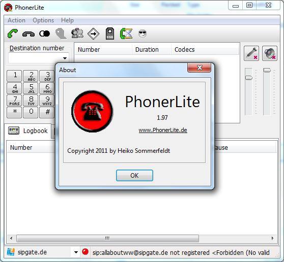 Phonerlite Einrichten