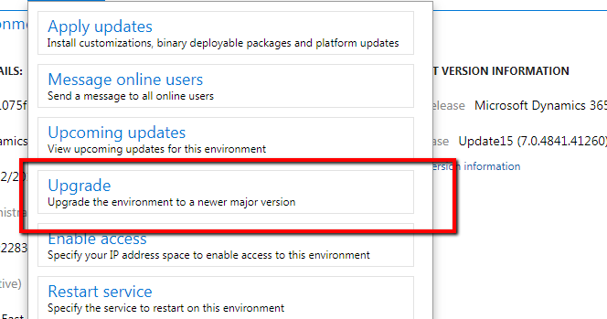 Dynamics 365 Finance & Operations Talk: Upgrade Environment using LCS D365