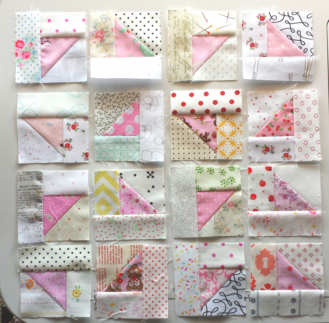 Scrappy Triangles Quilt Block Tutorial