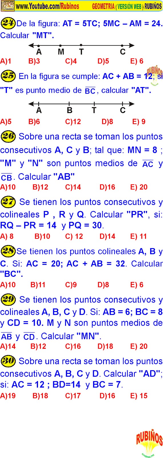 SEGMENTOS NIVEL BÁSICO EJERCICIOS RESUELTOS EN PDF