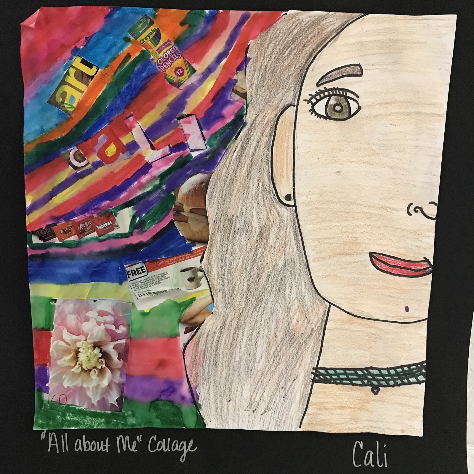Elements of the Art Room: 5th grade All About Me Collage