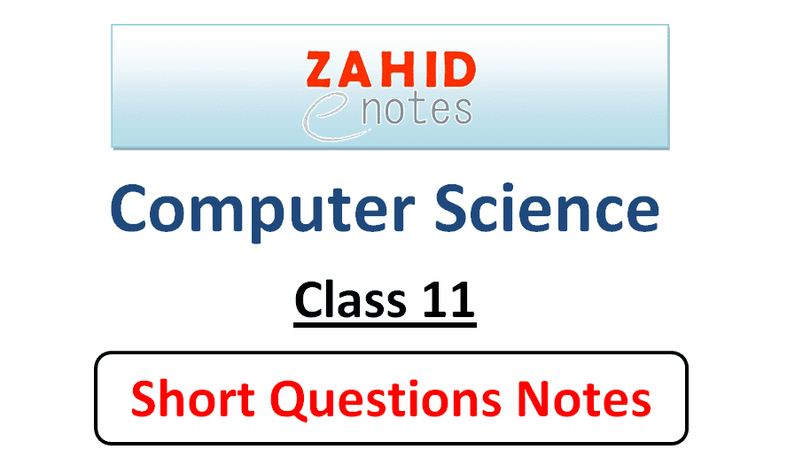 1st year computer science notes pdf download - Zahid Notes