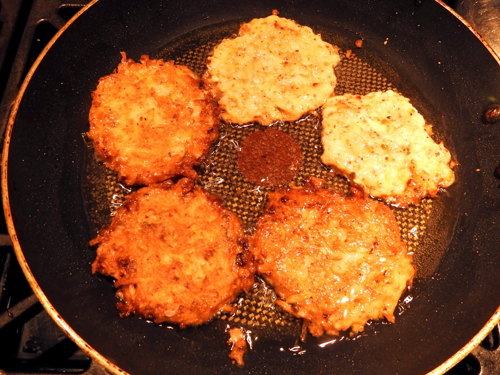 Kitchens Are Monkey Business: Rosie Makes Potato Hash Brown Cakes.