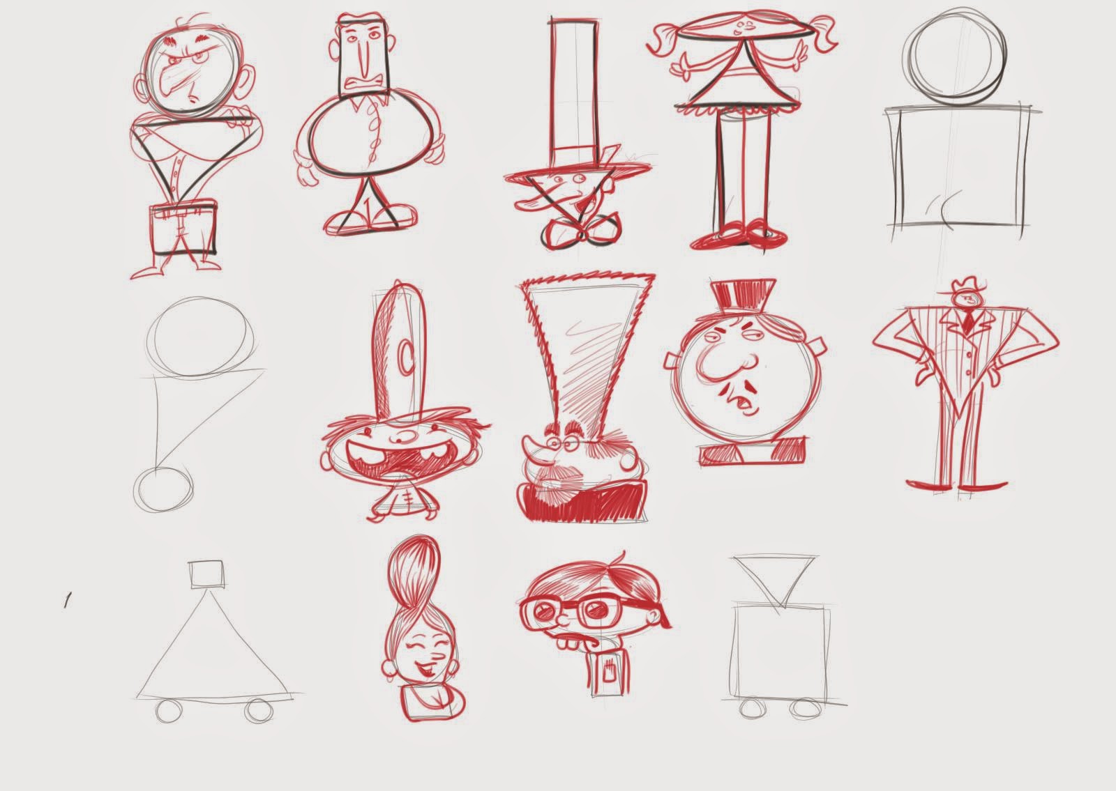 Daily sketches- art by Chris Daily: Character Design Class- character ...