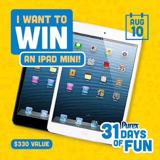 Win an IPad Mini-Purex 31 Days of Fun Sweepstakes, Day 10!