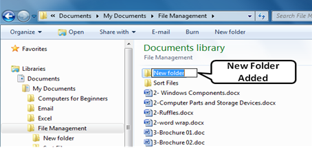 Manuals for Class: Files and Folders