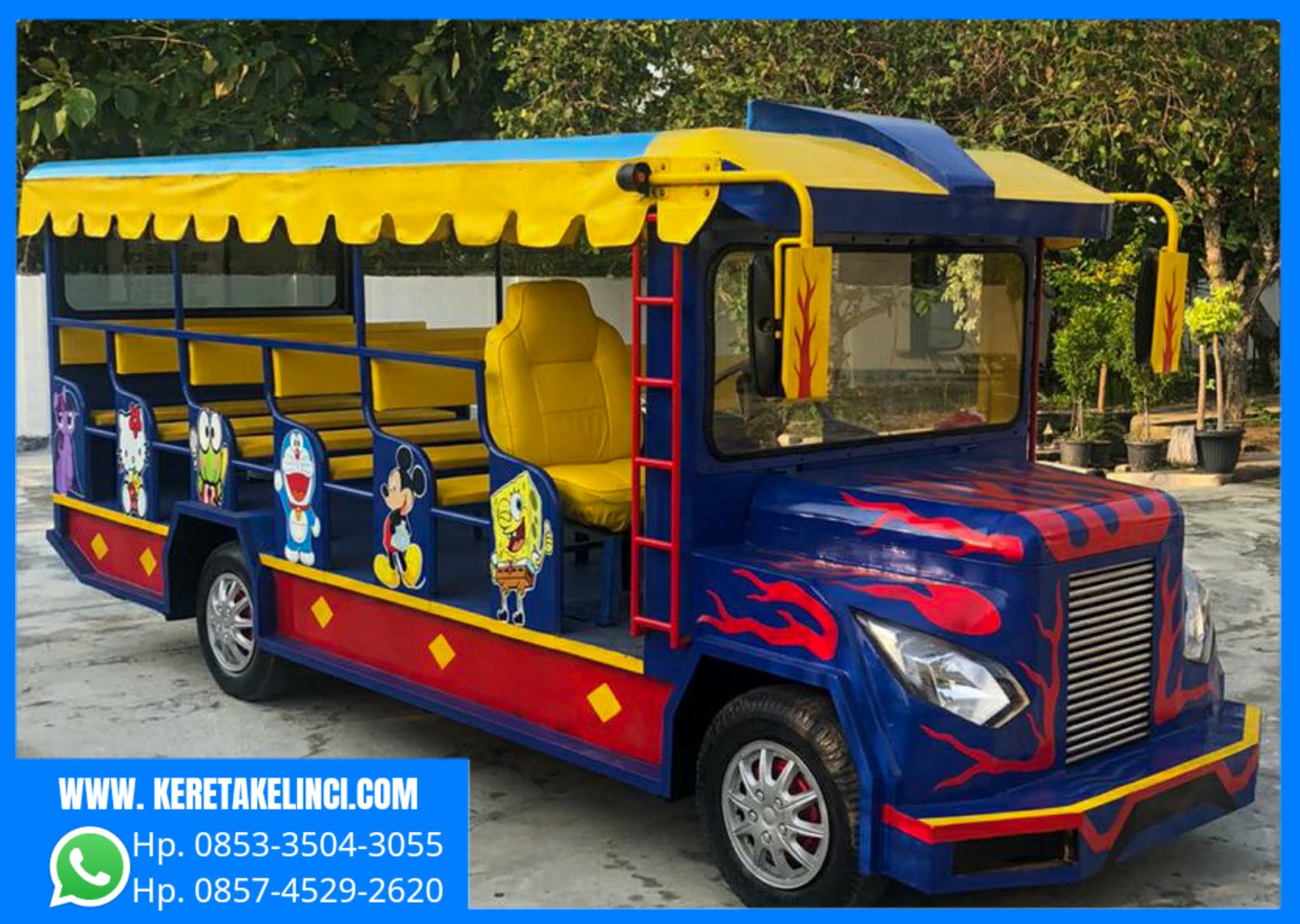 Kereta Kelinci Warna Biru Lucu | KeretaKelinci.com Bengkel Dan ...