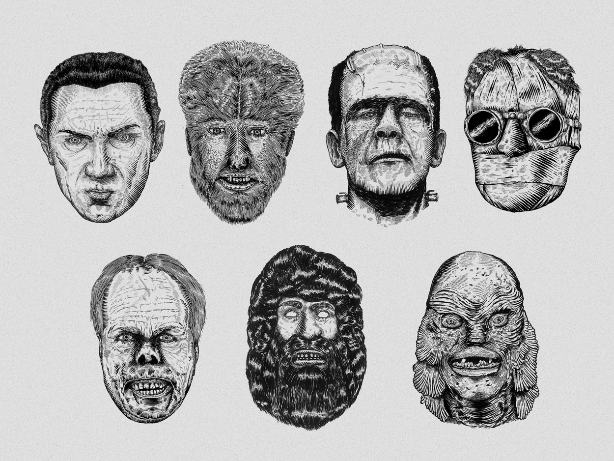 Horror Characters (Concept) – Packaging Of The World