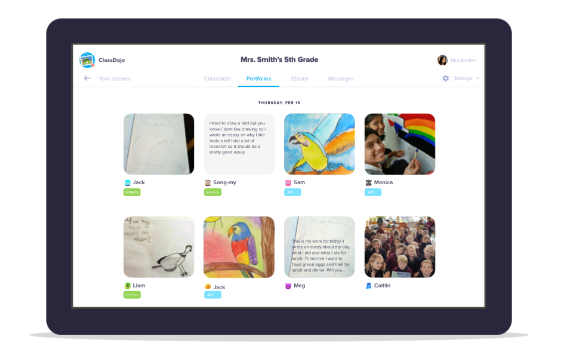ClassDojo Introduces a New Digital Portfolio Option - Classwork