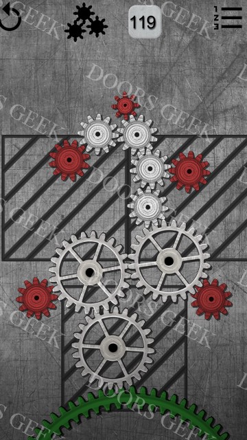 Gears Logic Puzzles Level 119 Solution ~ Doors Geek