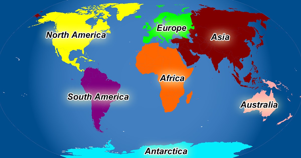 Kids Learning Zone: 7 continents of world | Name of continents | Seven ...