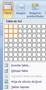 Microsoft Word 2007: Ficha Insertar de Microsoft Word 2007