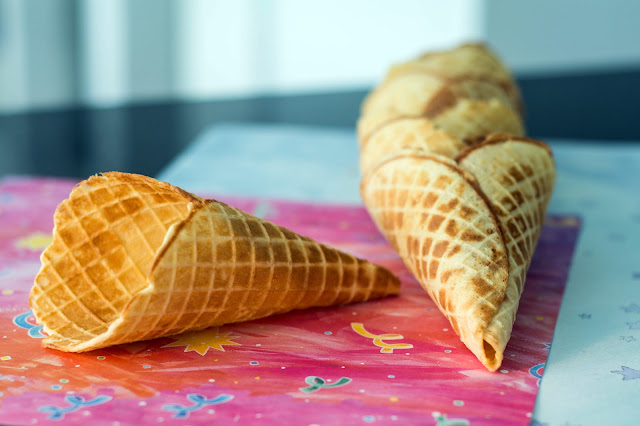 The Knitting Blog by Mr. Puffy the Dog: Homemade Waffle Cones and Paper ...