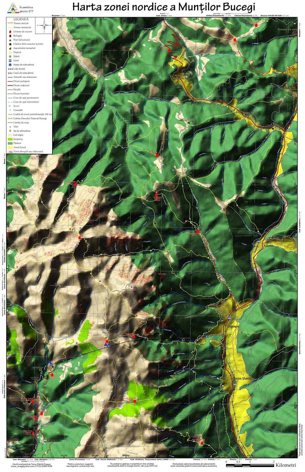 Trasee montane in Munții Bucegi