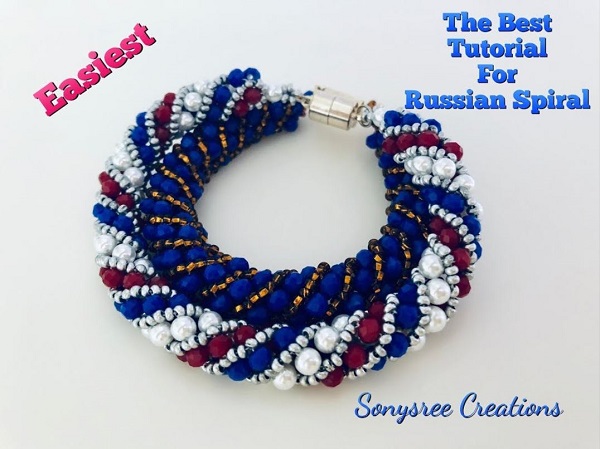 Sonysree Creations' Easy Beaded Russian Spiral Rope Tutorial / The ...