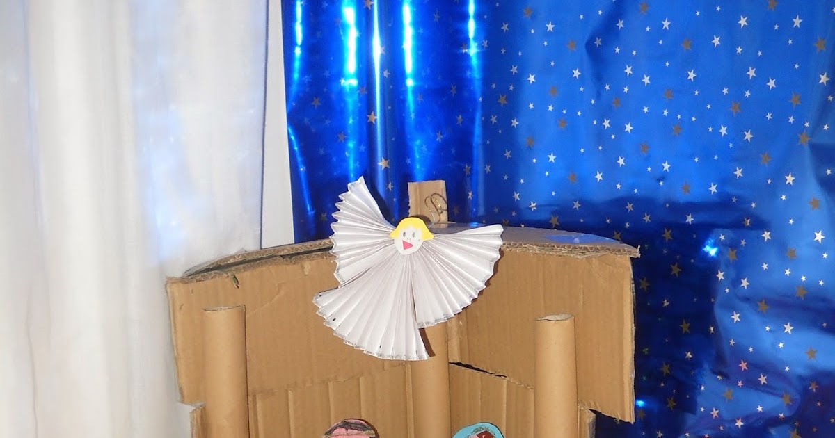 Un Belén casero, para que los peques jueguen con él.