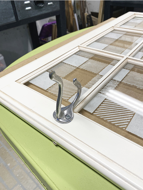 Stenciled Window Decor