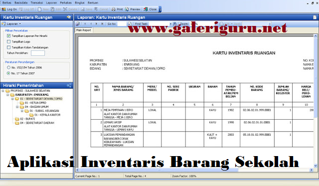Aplikasi Inventaris Barang Sekolah Excel Gratis Download - Galeri Guru ...