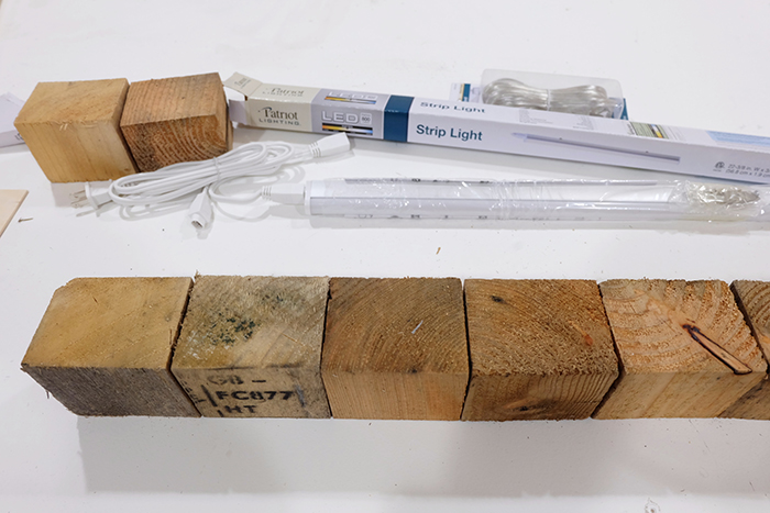 A Custom DIY Light Fixture of Pallet Wood Blocks. - Flipping the Flip