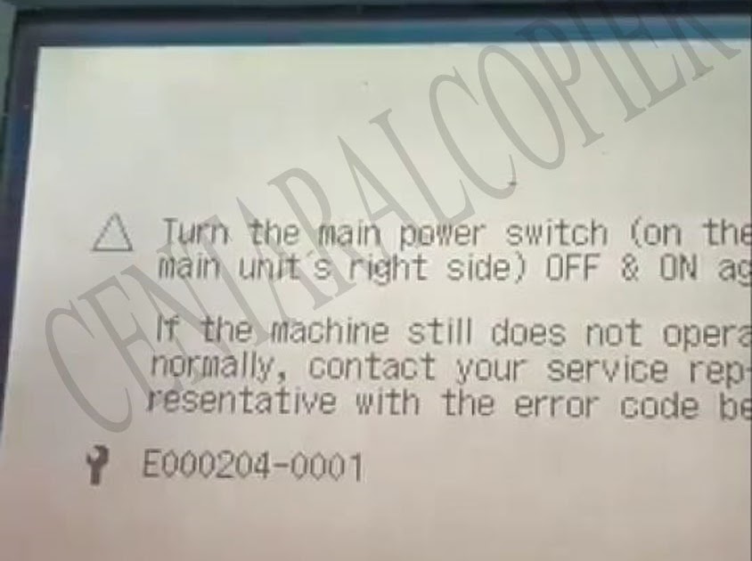 Cara Untuk Memperbaiki Masalah Error E204-001 Pada Mesin Canon iR5000 ...