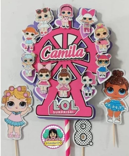 Topper 3d LOL Camila 8 - Mis Toppers Tus Toppers