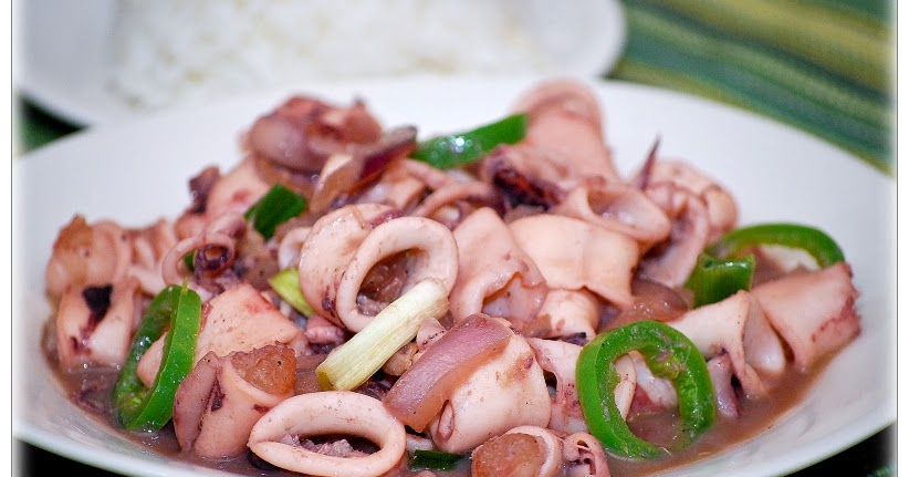 Pinay In Texas Cooking Corner: Adobong Pusit