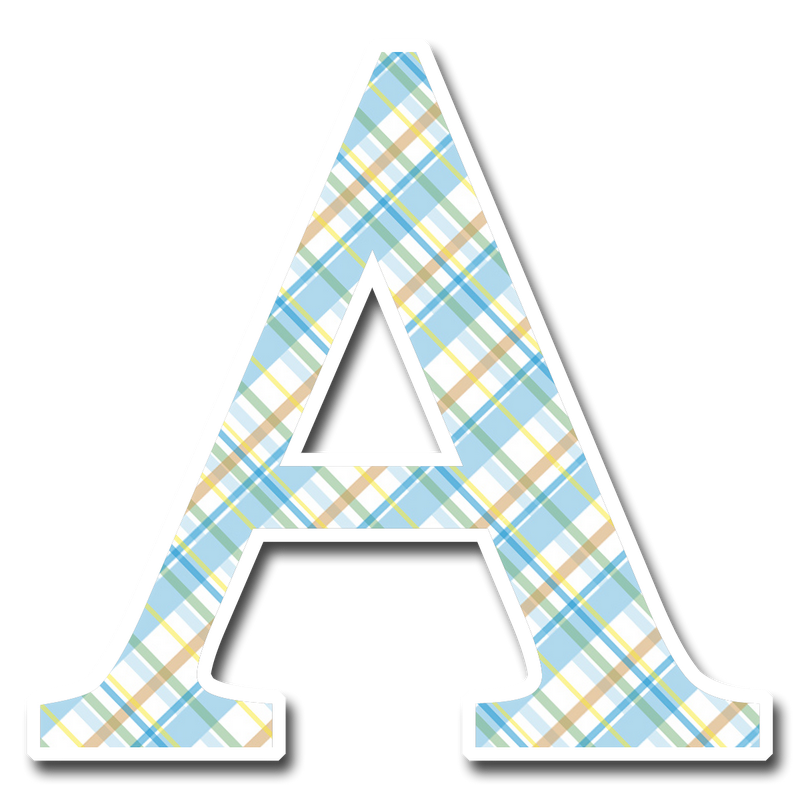 GRANNY ENCHANTED'S BLOG: "Blue-Tan Plaid" PNG Free Scrapbook Alphabet