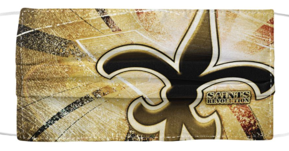 Cloth Face Mask - Fabric Face Mask: New Orleans Saints Cloth Face Mask