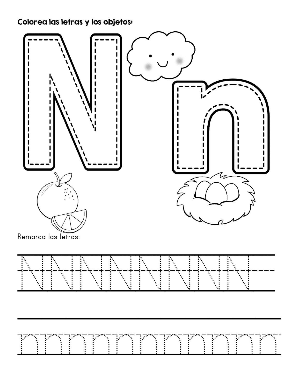 Abecedario para colorear | Materiales Educativos para Maestras