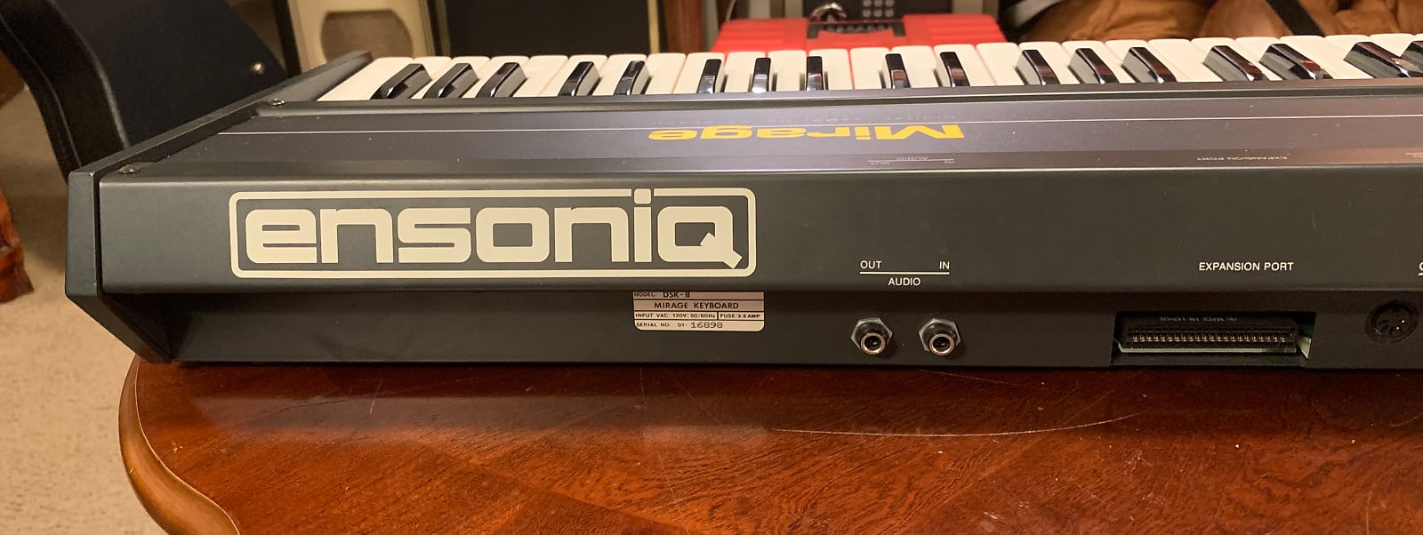 MATRIXSYNTH: Ensoniq Mirage DSK-8 Digital Sampling Keyboard SN 16898